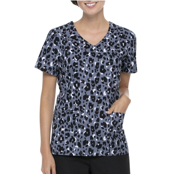Scrubstar | Tops | Nwt Scrubstar Wild Animal Print Scrub Top | Poshmark